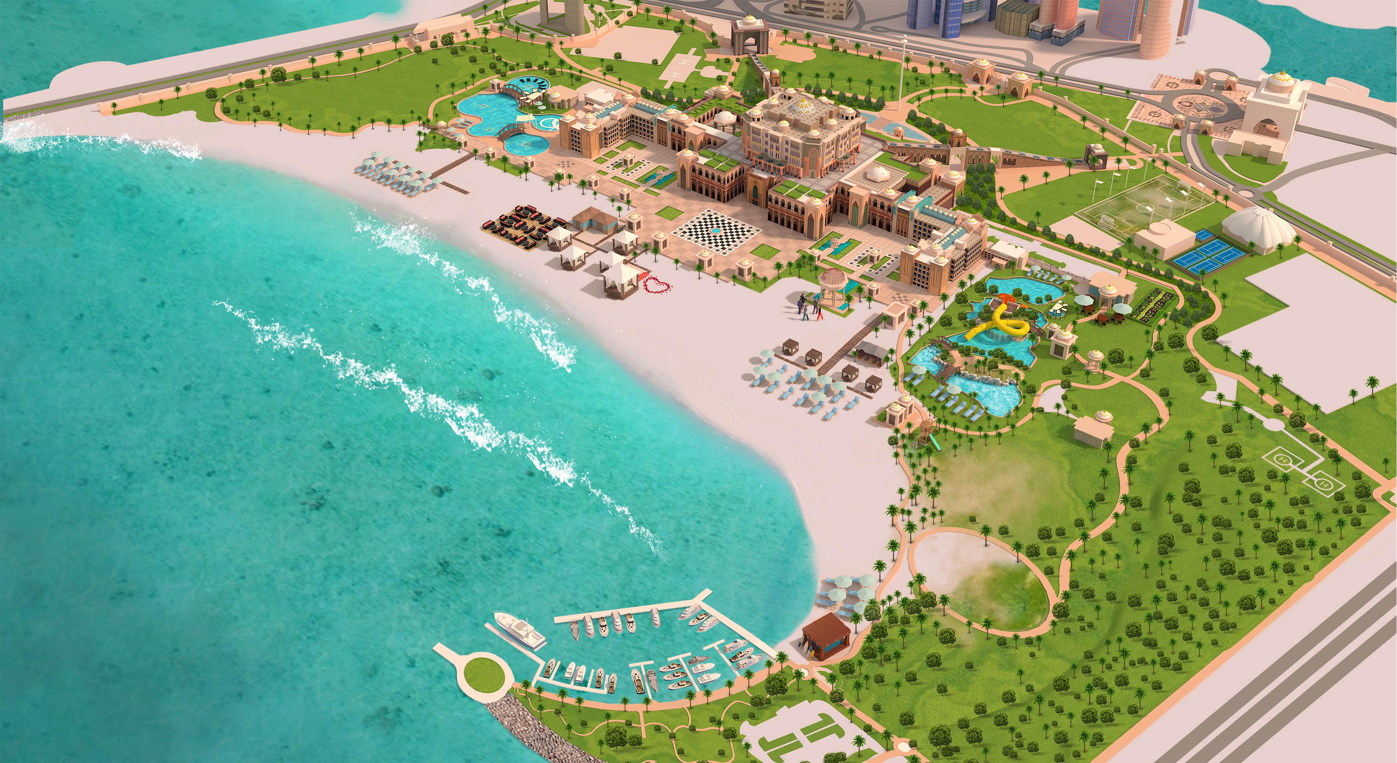 Emirates Palce Abu Dhabi Interactive Map